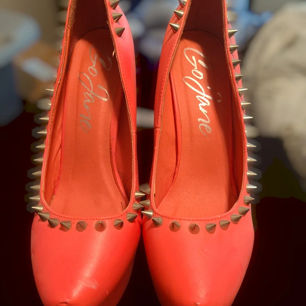 Shoes | Hot Pink Spiked Heels | Poshmark